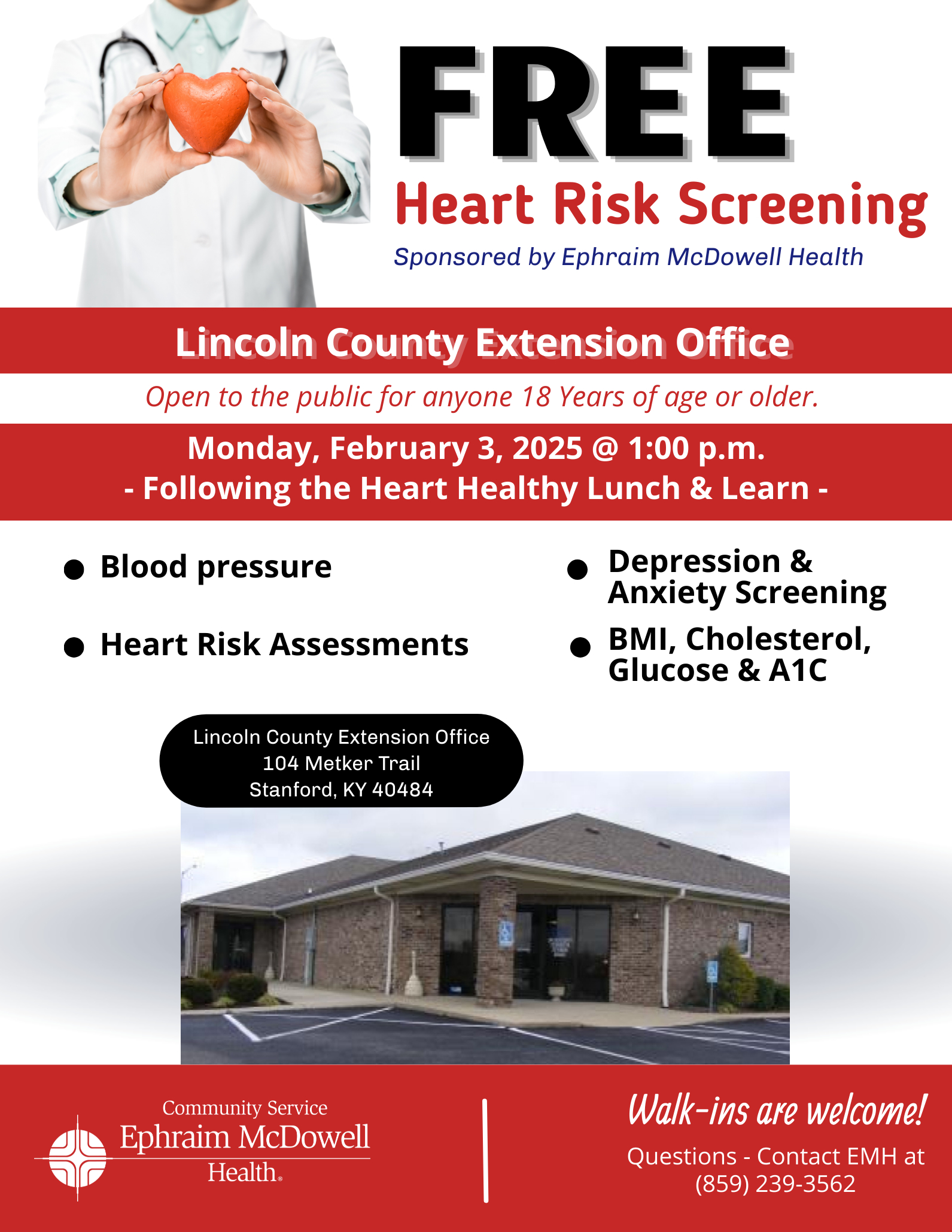 Kick Start Your New Year with a Free Heart Health Screening at the ...